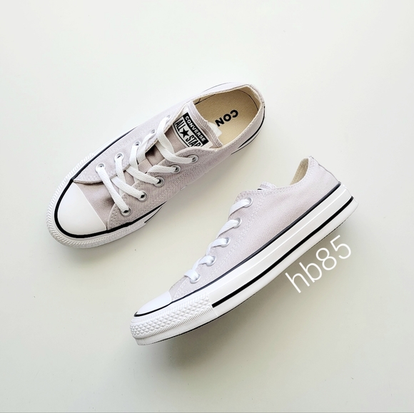 Converse | Shoes | Converse Ctas Ox Violet Ash Grey White Black Low Top ...